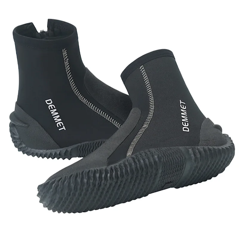 Botas-de-buceo-de-neopreno-de-5mm-para-hombre-zapatos-de-nataci-n-a ...