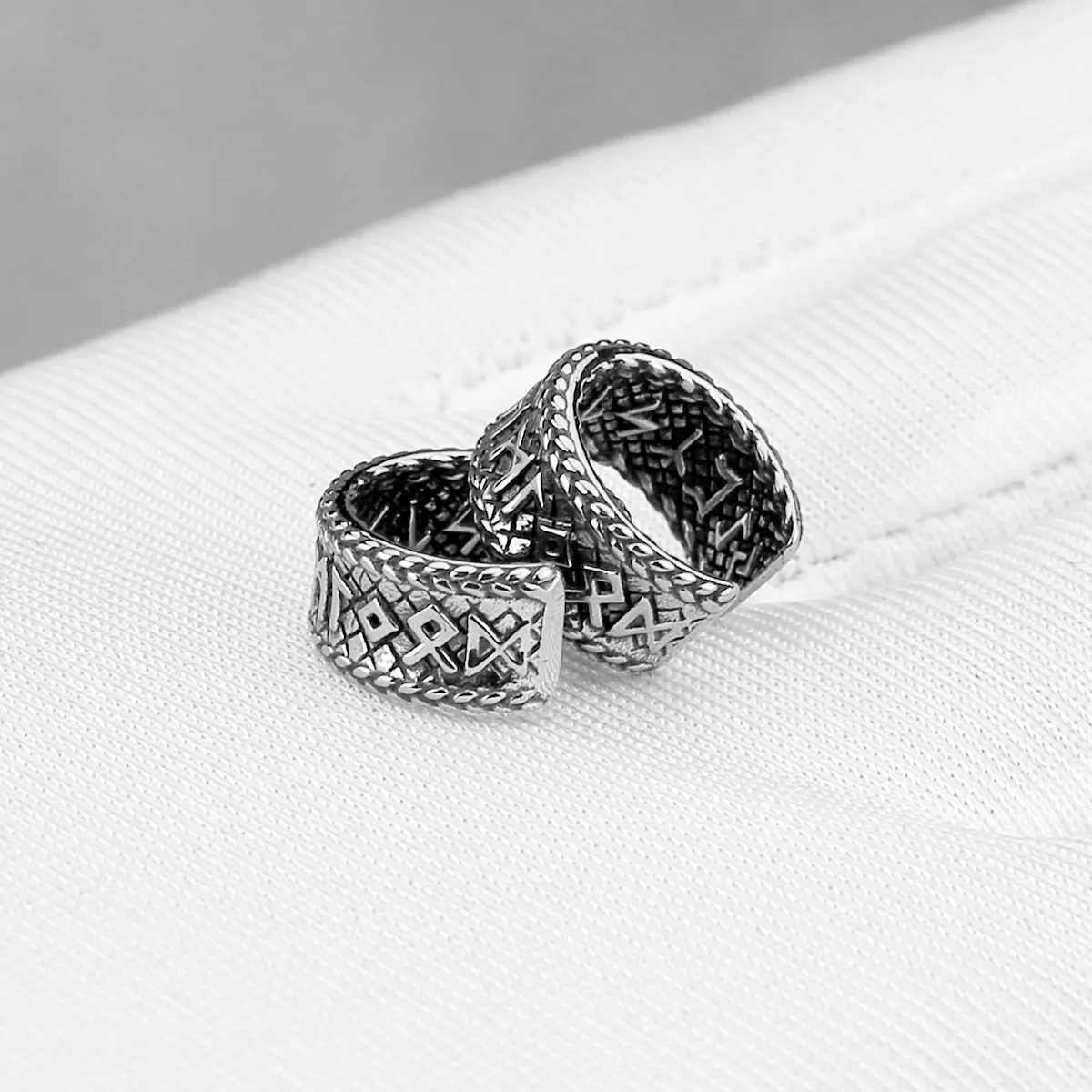 Vintage-Viking-Rune-Ear-Clips-Stainless-Steel-Men-s-Hip-hop-Biker ...