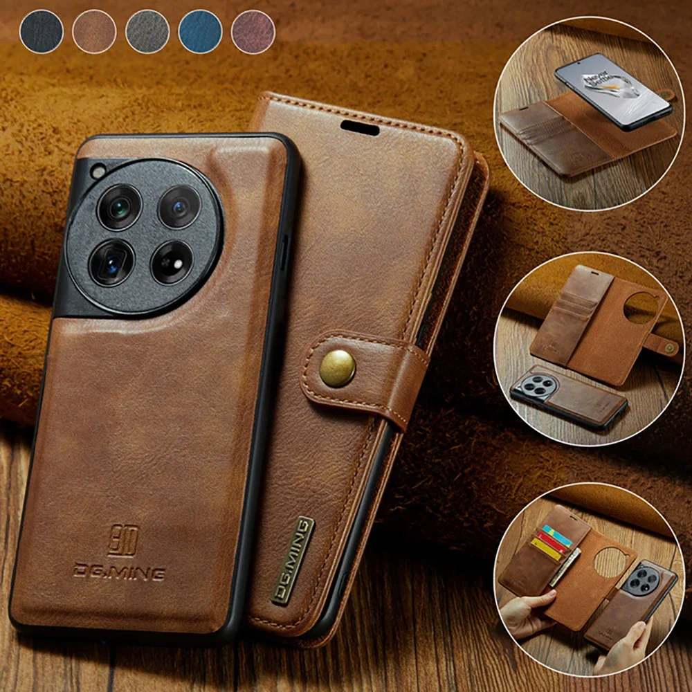 For Oneplus 12 13 15 5G Flip Case 2IN1 Detachable Leather Wallet Funda ...