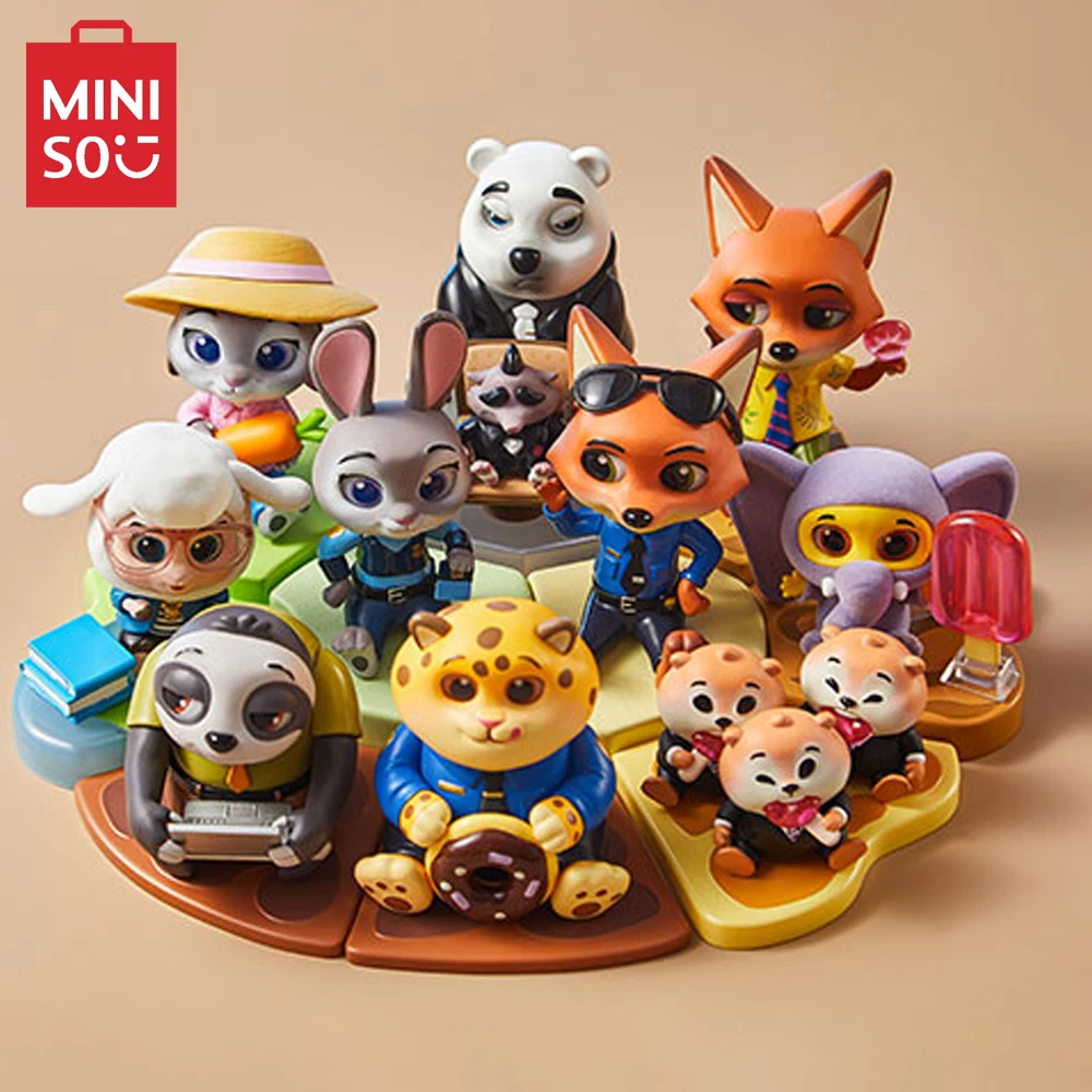 MINISO-Disney-Zootopia-Series-Anime-Figures-Judy-Nick-Bellwether-Sloth ...