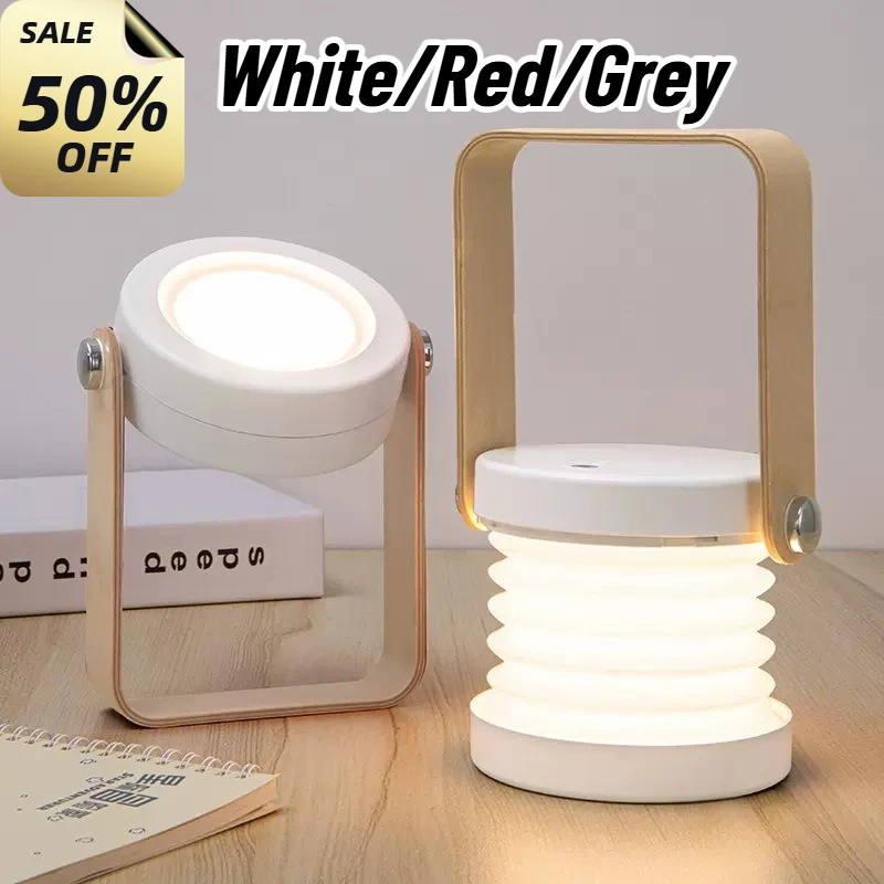 New Creative LED Light Reading Lamp Portable Lantern Lamp Telescopic ...