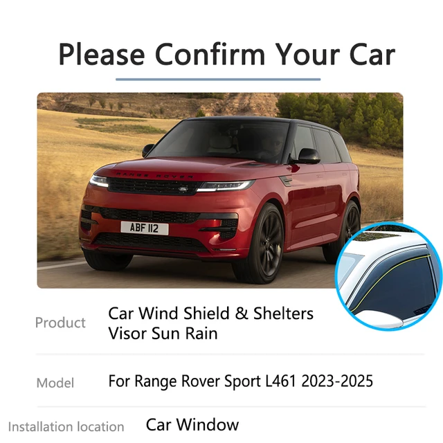 Range Rover Sport Rain Guards In-Channel Window Visors / Rain Guards ...
