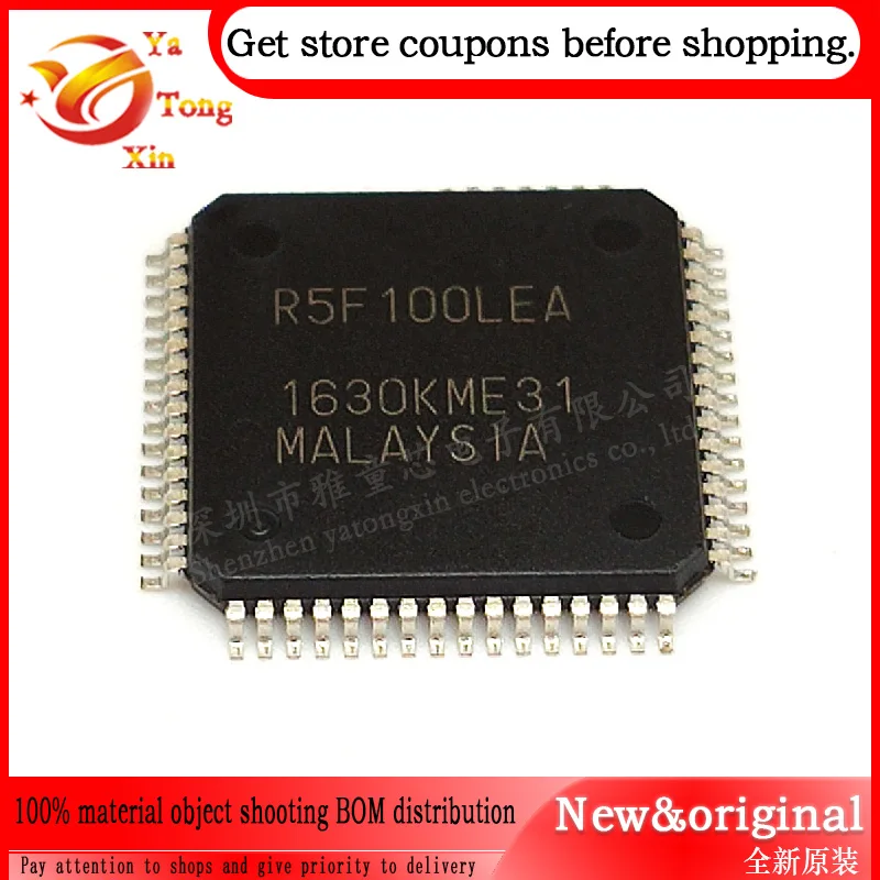 R5F100LEAFA-R5F100LEA-LQFP-64-16-Bit-Microcontroller-MCU-Integrated ...