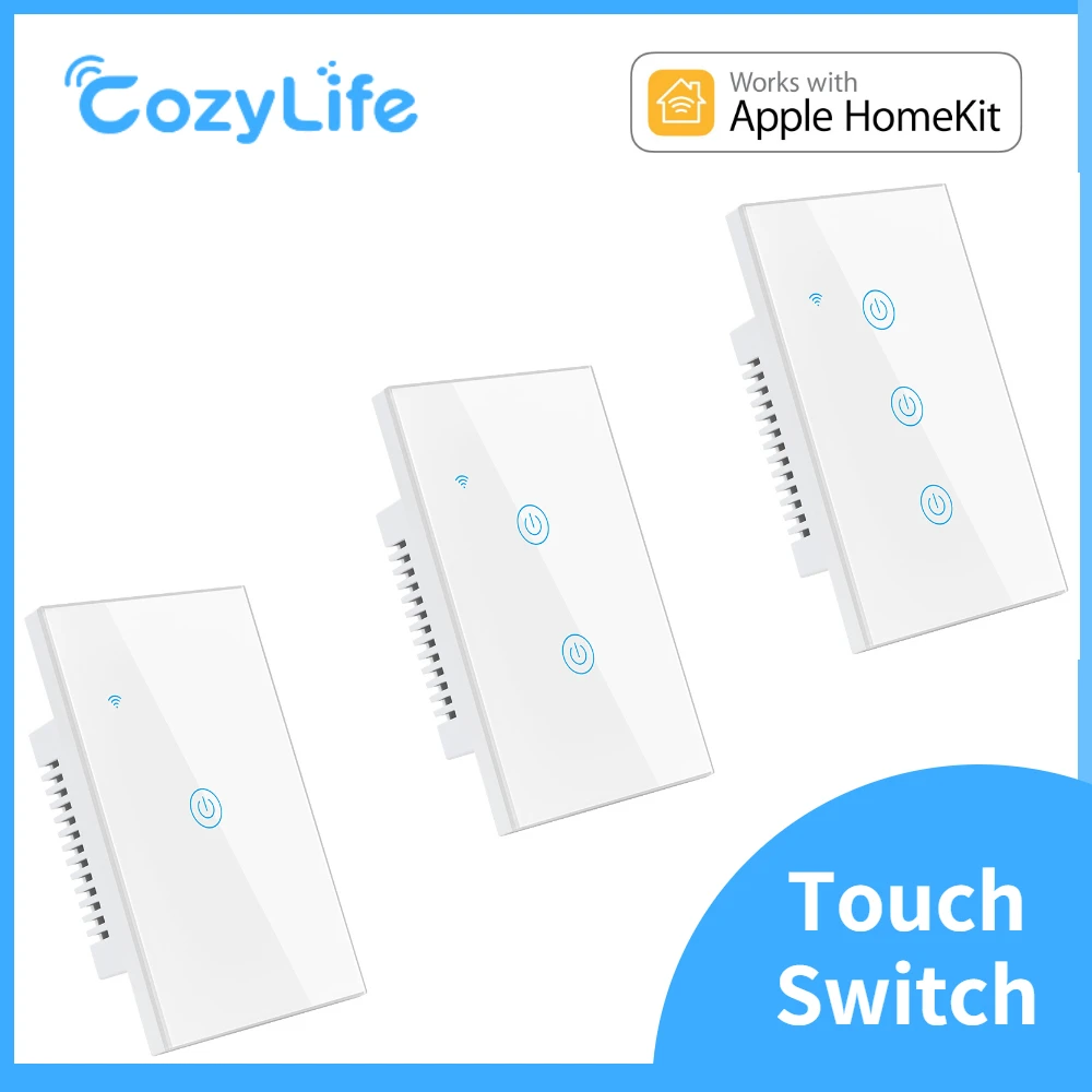 WiFi-HomeKit-Touch-Light-Switch-US-Smart-Wall-Switch-1-2-3-Gang-Neutral ...