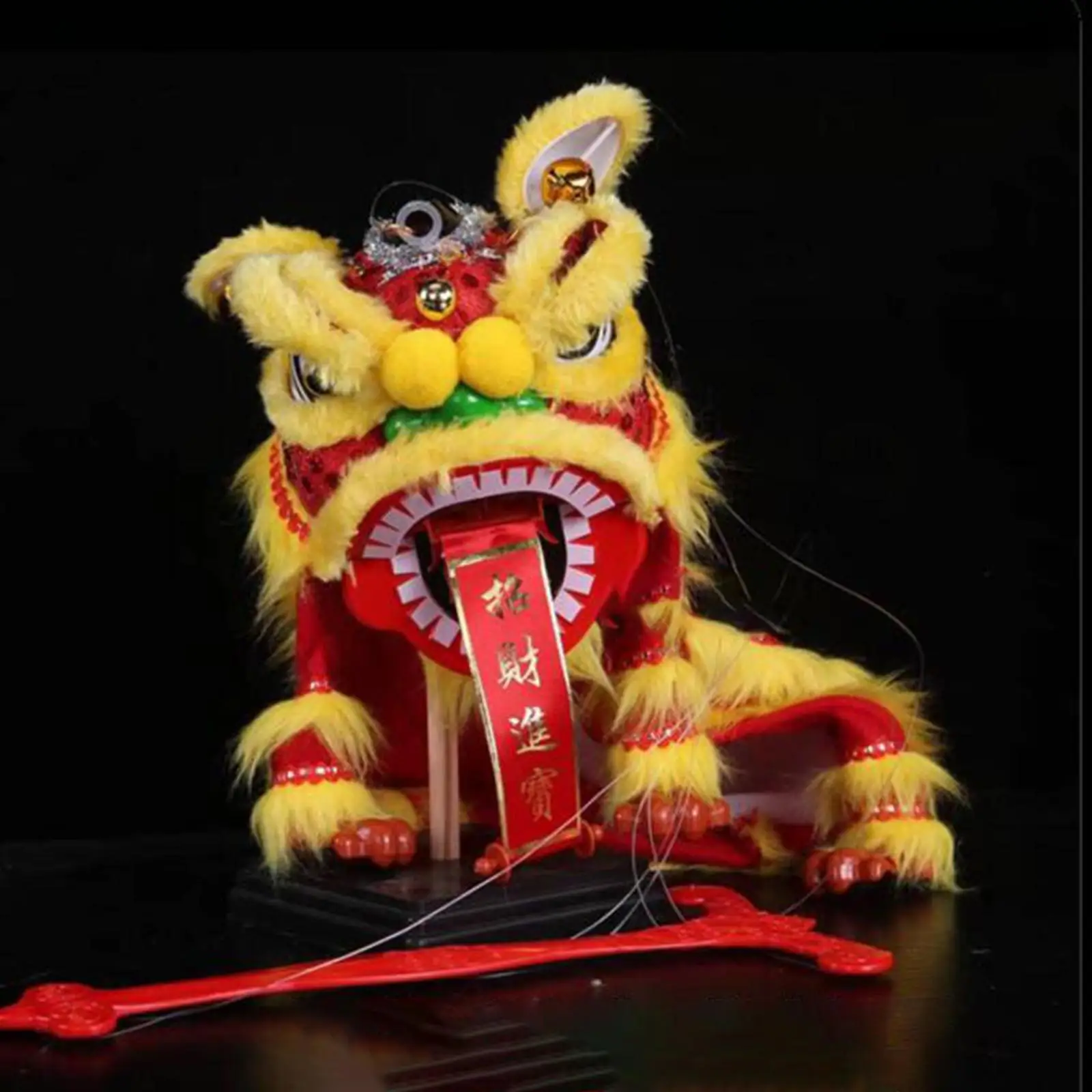 Chinese Marionette Lion Toy,Hand String Lion Dance Puppet Creative ...