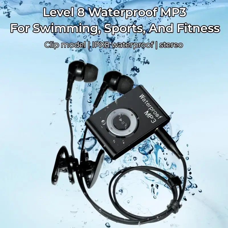 Portable-MP3-Clip-Music-Media-Player-IP68-Swimming-Sports-Fitness ...