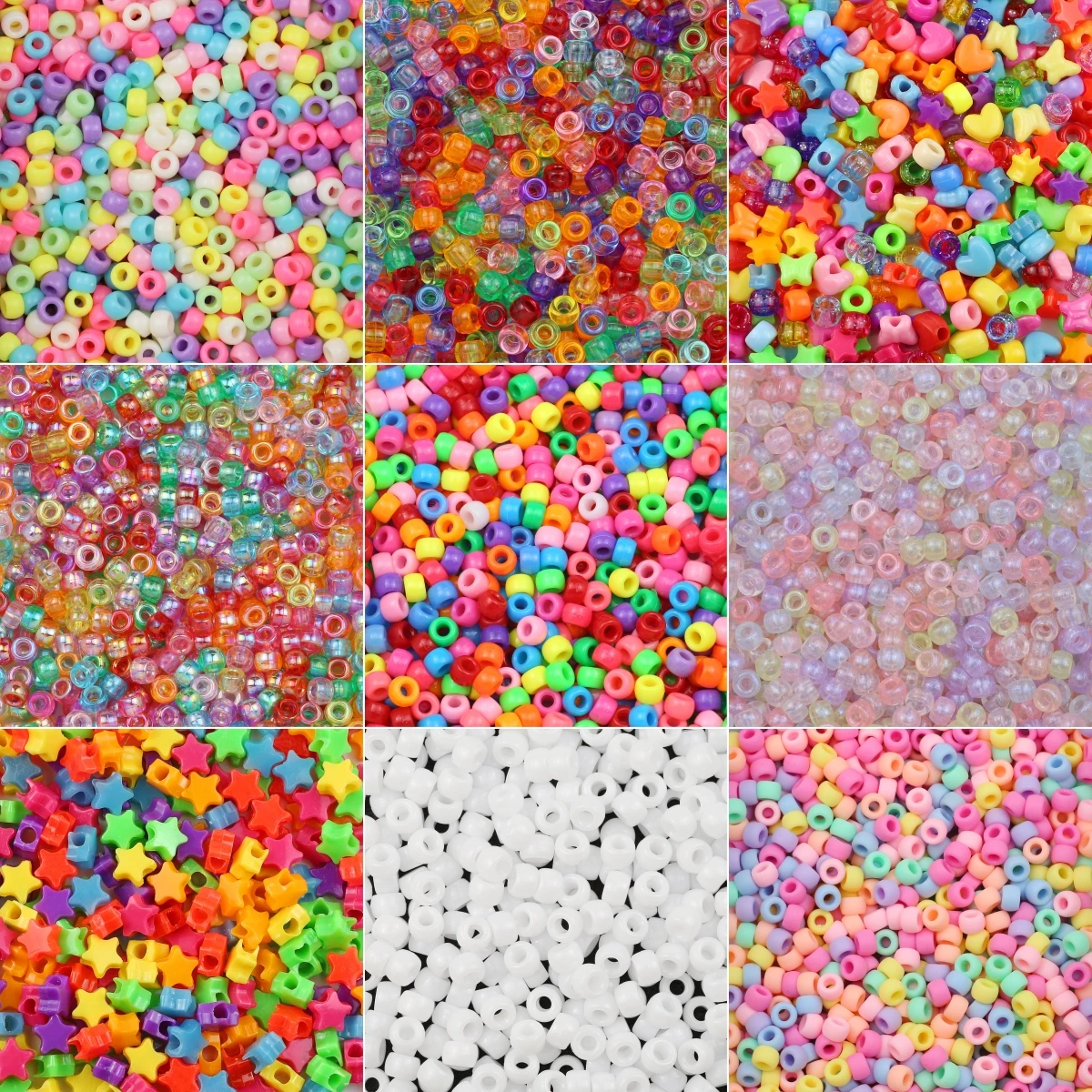 1000pcs-Multi-colored-Large-Hole-Pony-Beads-For-Jewelry-Making-DIY-Kids-Crafts-Friendship ...