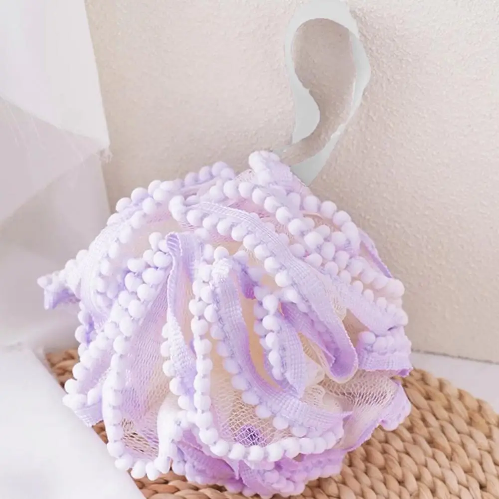 Soft-Bath-Loofah-Bathroom-Shower-Mesh-Ball-Exfoliating-Scrubber-Black ...