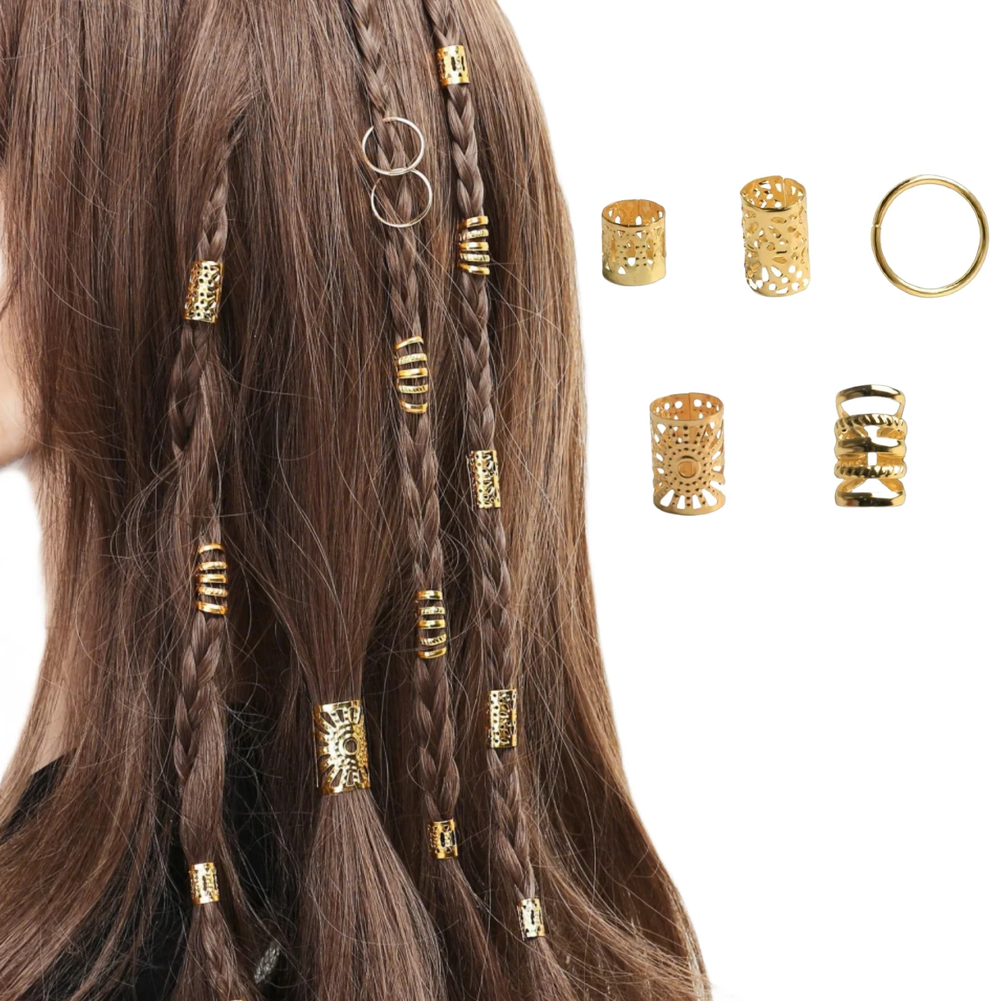 85pcs-Dreadlock-Braid-Hair-Beads-Alloy-Hair-Rings-Hair-Tube-Braid-Hair ...