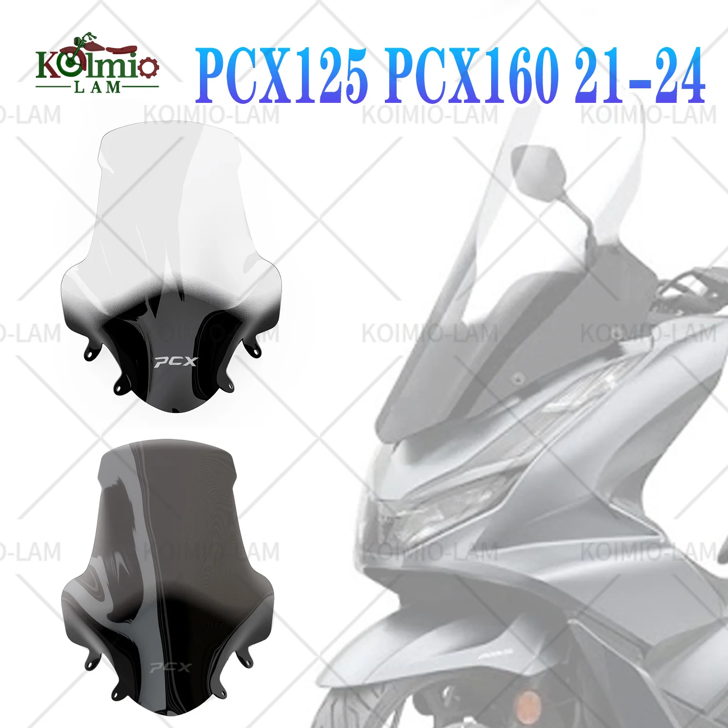 Fit For Honda PCX125 PCX160 2021 - 2024 PCX Motorcycle Windshield ...