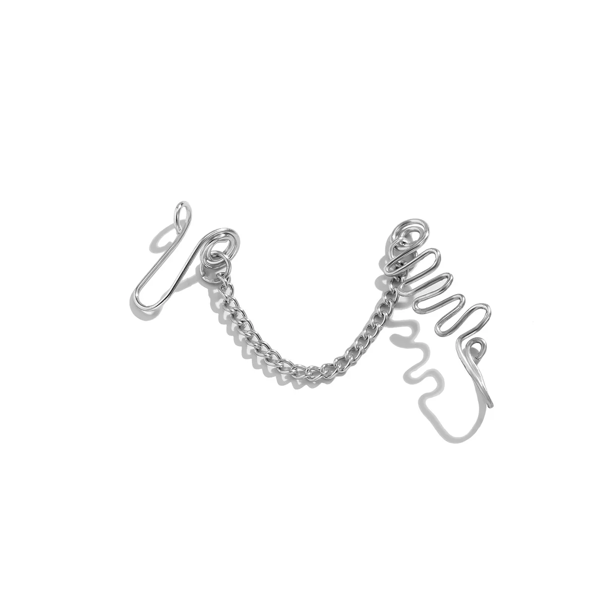 Piercing au nez,21--Mode fil de cuivre spirale faux nez Piercing femmes ...