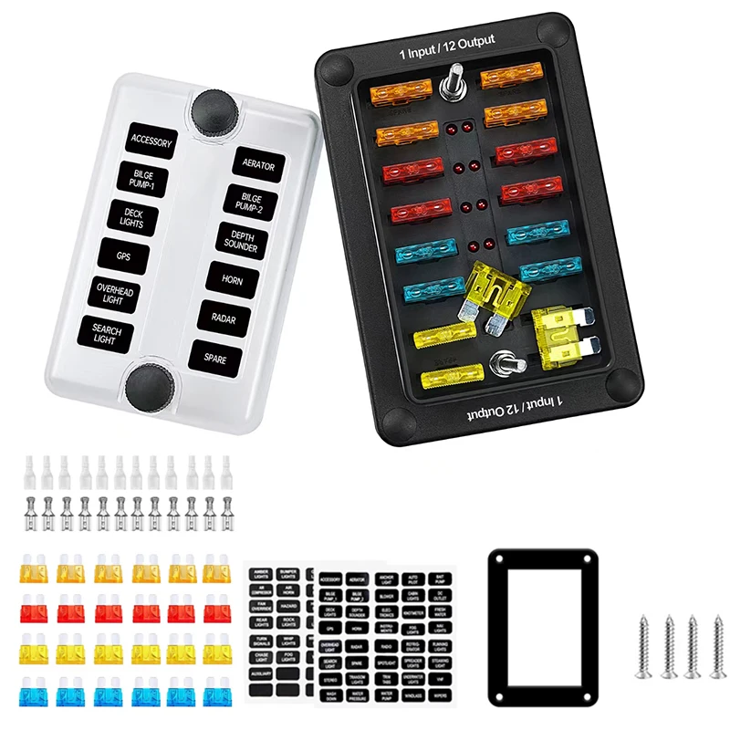 Car-Blade-Holder-Fuse-Box-12-Ways-6-Ways-Modified-Terminal-Block-Fuse ...