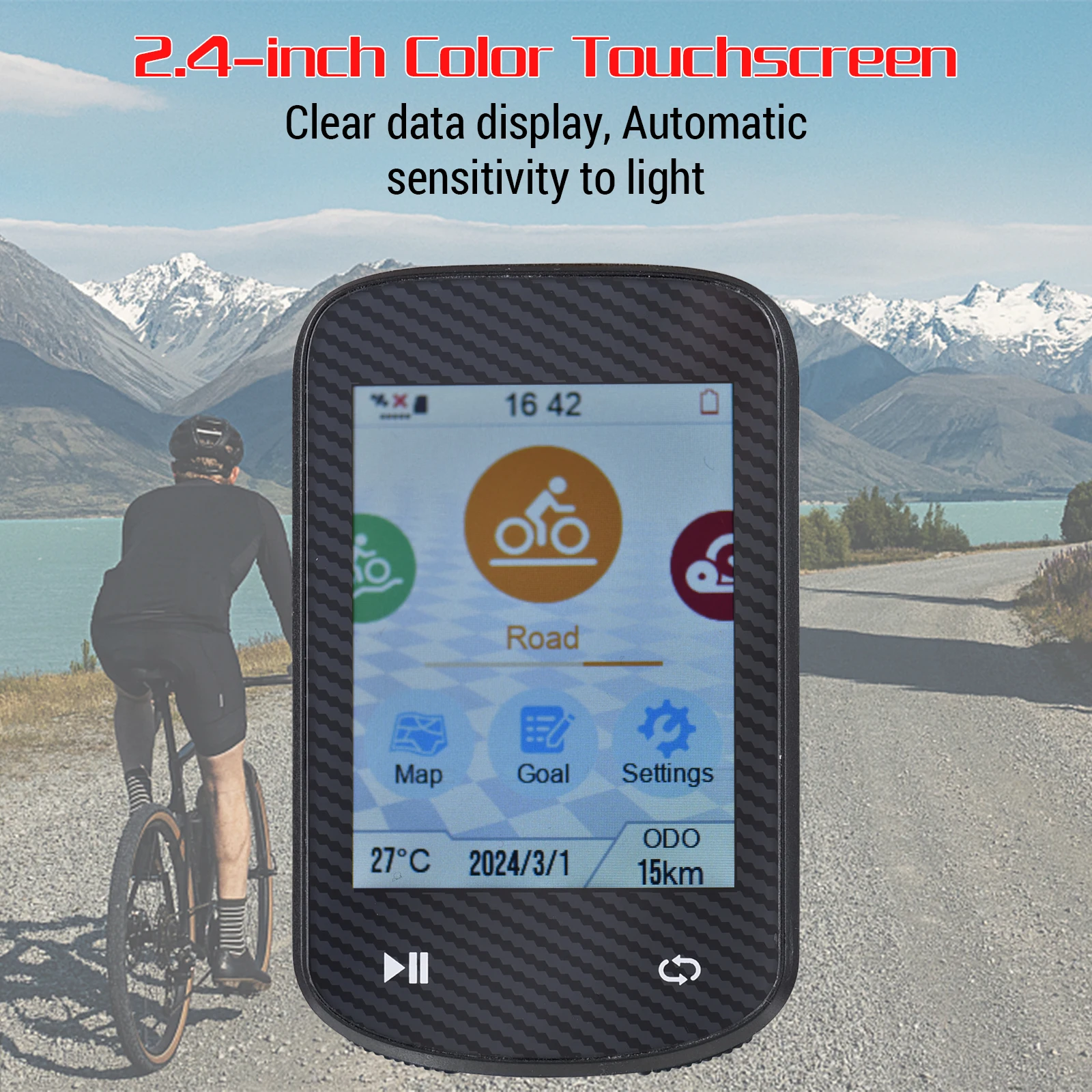 GPS-Bike-Computer-Wireless-Waterproof-GLONASS-ANT-Sensor-and-BT ...
