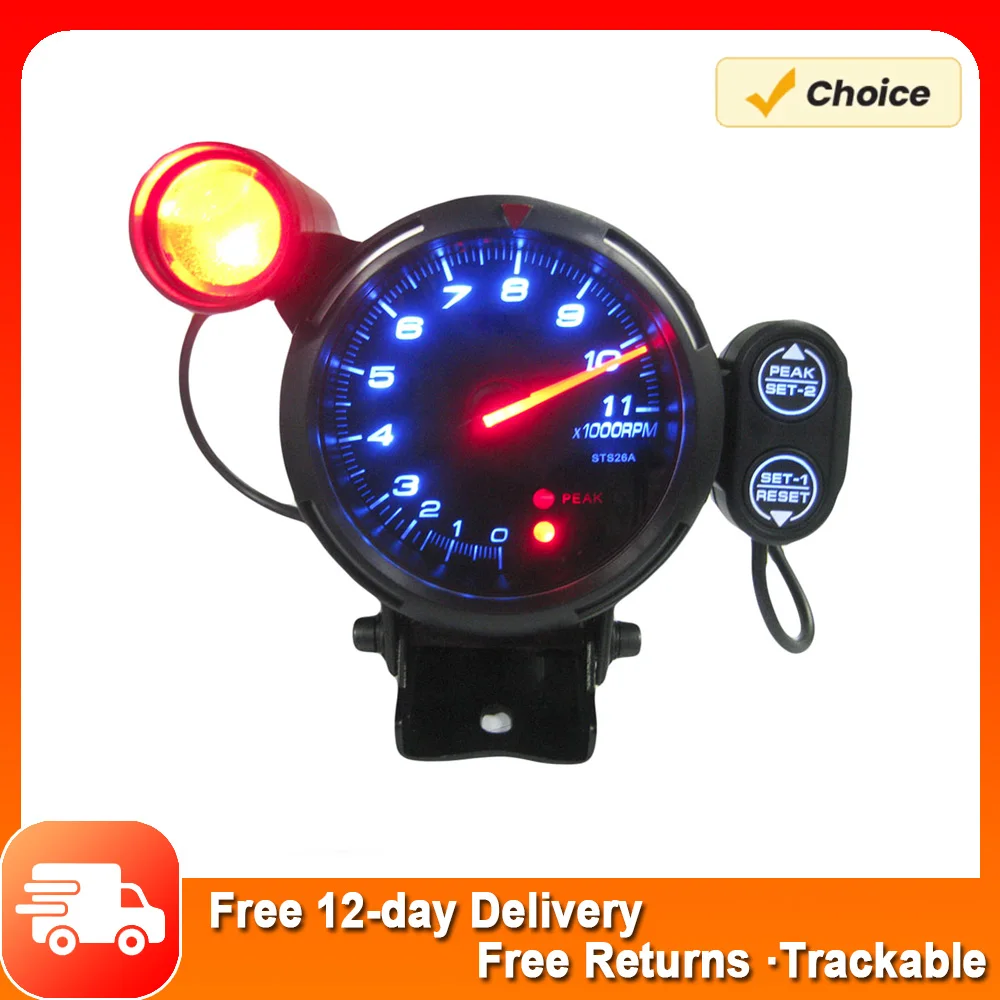 2024-NEW-LED-Pointer-Display-Tachometer-Car-Gauge-3-5-Pointer ...