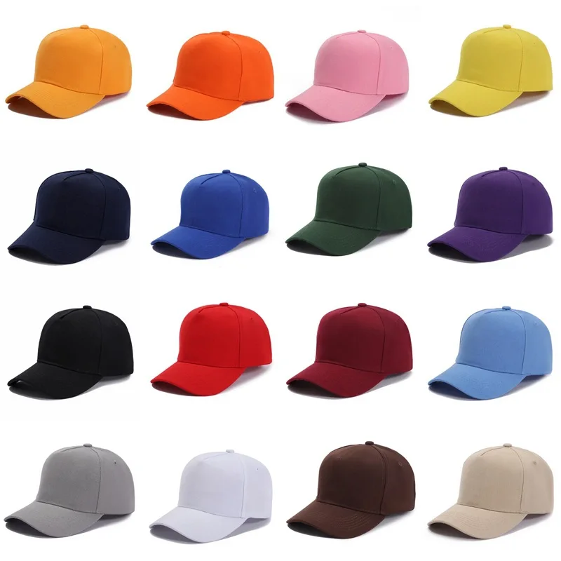 5 Panel Blank Baseball Caps For Men Women Hat Simple Hip Hop Bone ...