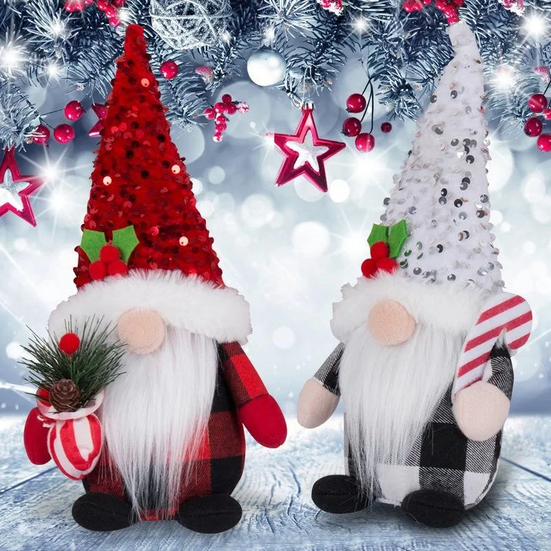 Christmas-Day-Decoration-Faceless-Santa-Claus-Small-Micro-Decoration ...