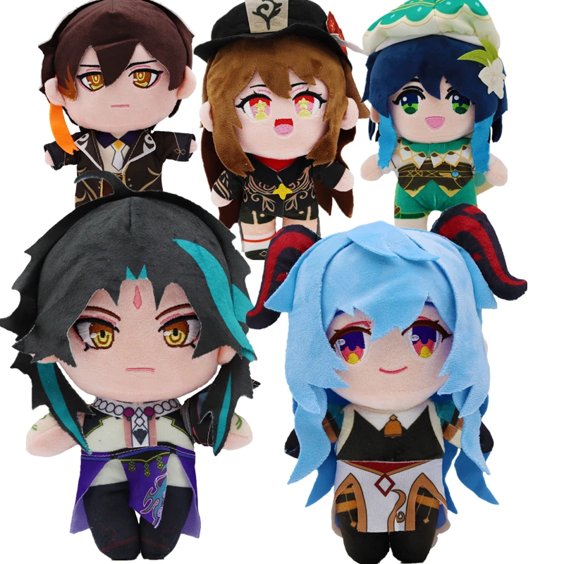 Genshin Impact Game Plush Toy Zhongli Walnut Ganyu Dilucoli Doll Cute ...