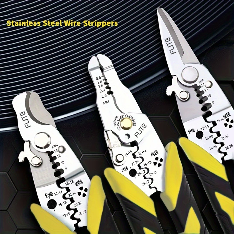 Multifunctional-Wire-Stripper-And-Cable-Cutter-Suitable-For-Electrical ...