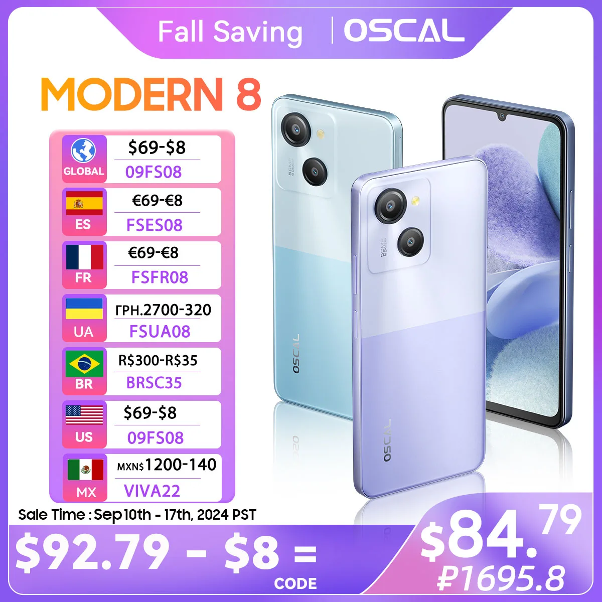 OSCAL-MODERN-8-Smartphone-6-75inch-Display-90Hz-128GB-256GB-50MP-Rear ...