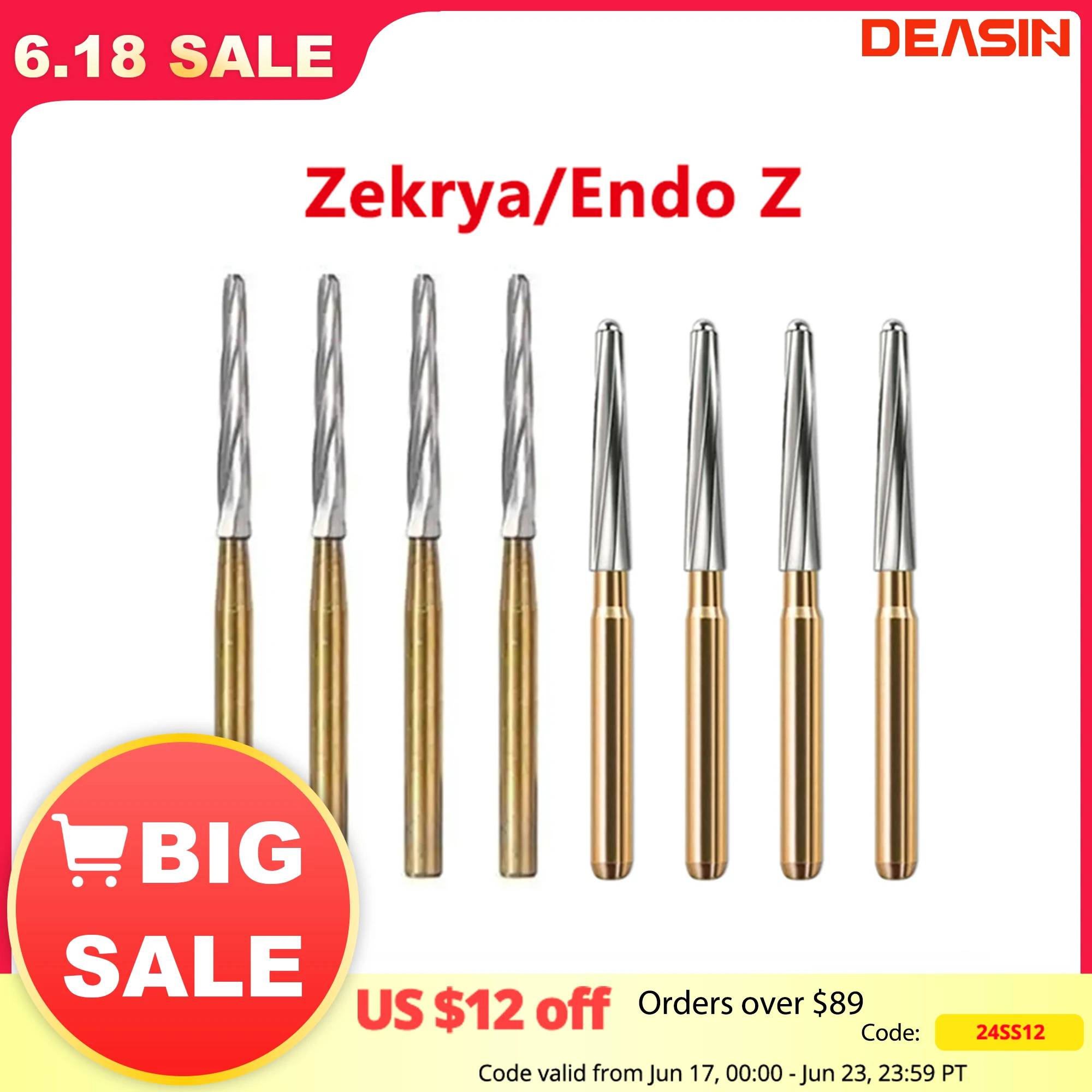 6Pcs-Pack-FG-Series-Endo-Z-Dental-Carbide-Tungsten-Burs-Drill-Tooth ...