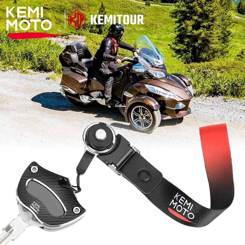 KEMIMOTO-On-road-Key-Holder-w-Lanyard-Compatible-with-Can-Am-Spyder-RS ...