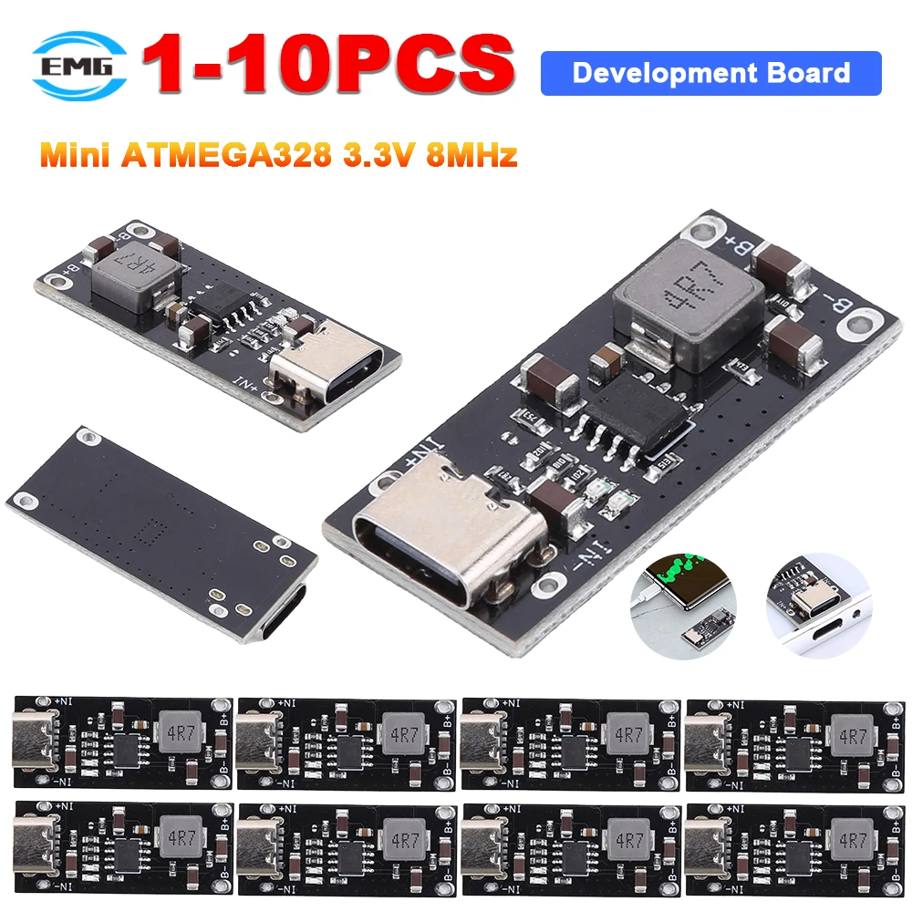 1-8pcs Polymer Ternary Lithium Battery Charger Module 3A 5V To 4.2V 4 ...