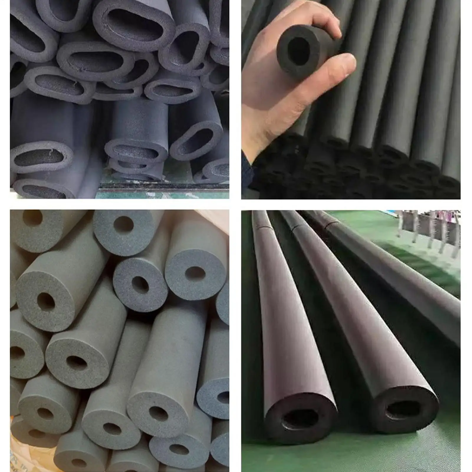 Thermal Insulation Pipe Sponge Foam Rubber Tube Air Conditioning Outer ...