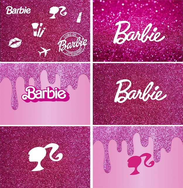Sparkly Barbie Logo Wallpaper