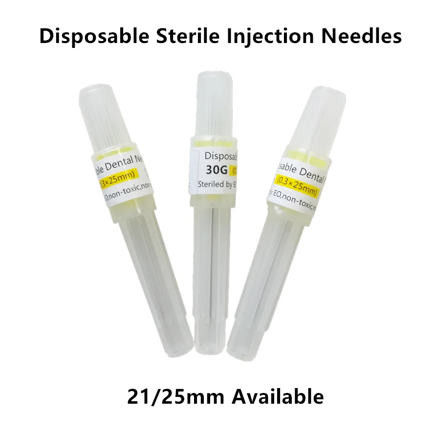 Dental Sterile Needle Tip Disposable Syringe Injection 30g 0.3x 21mm ...
