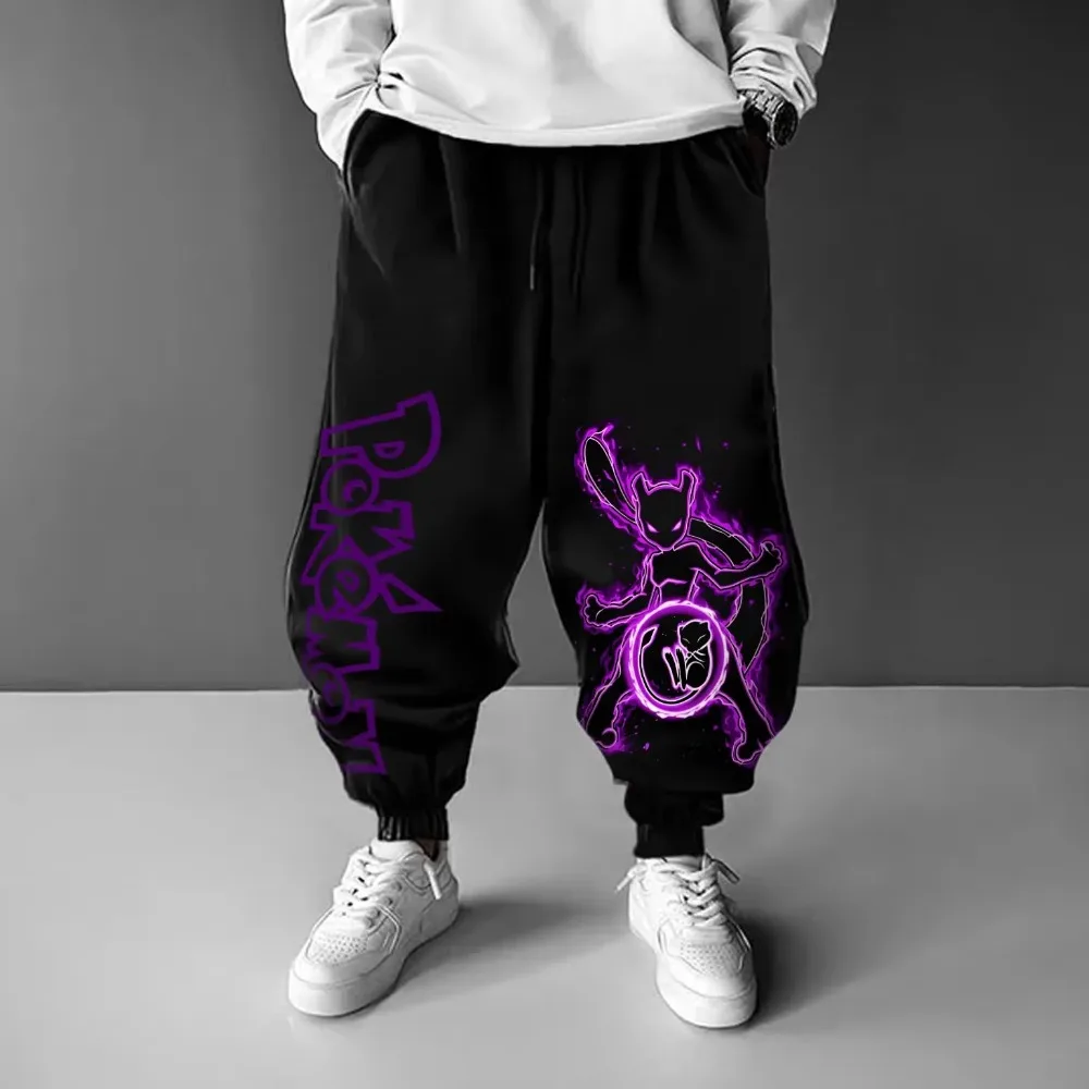 Pokémon Super Cool Game Pantalones de chándal estampados 2025 Otoño ...