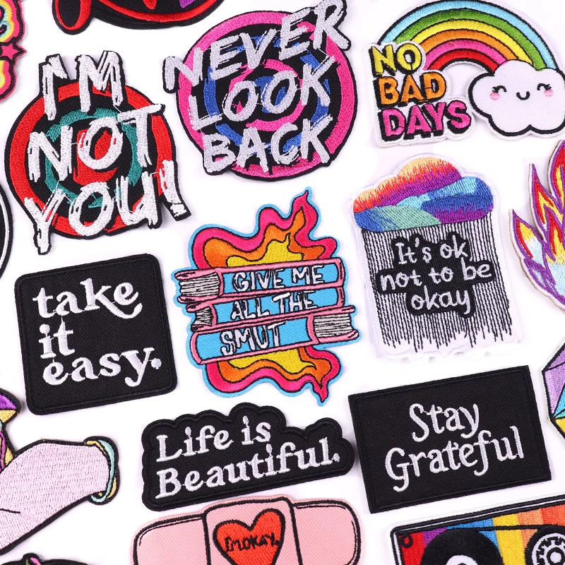 Jackets-DIY-Cartoon-Patch-Letter-Embroidery-Patch-Iron-On-Patches-For ...