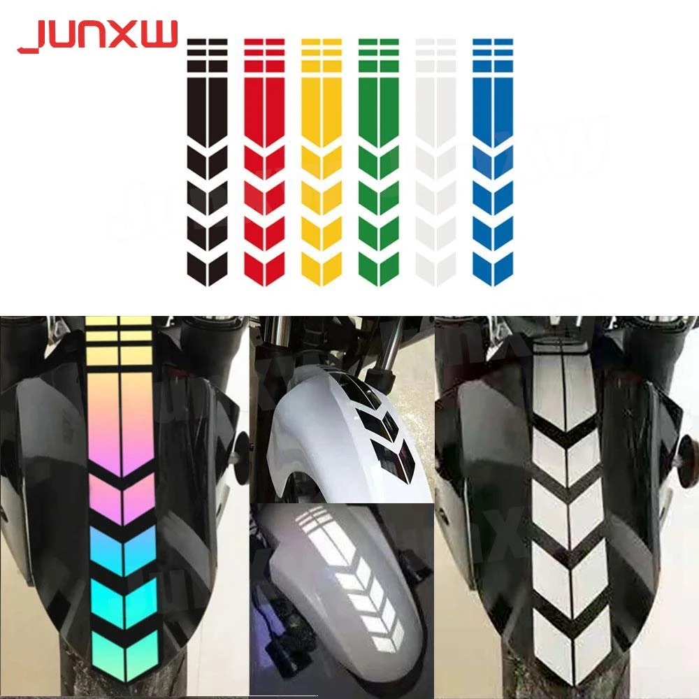 Universal Motorcycle Arrow Stripe Stickers Accessories Fender Paste ...