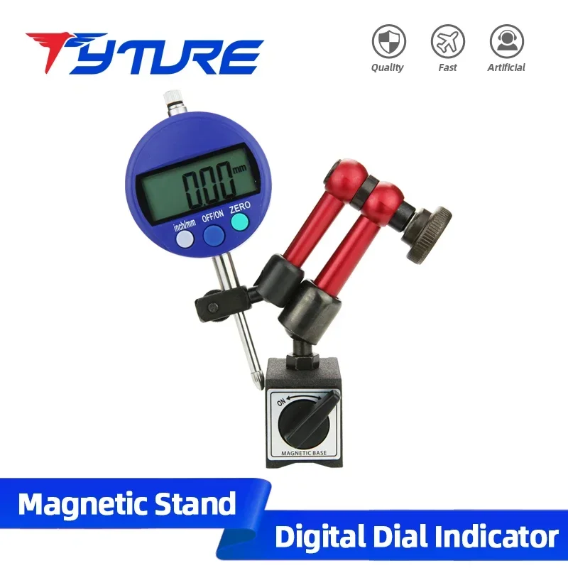 Digital-Dial-Indicator-Magnetic-Stand-Base-Dial-Test-Indicator-Holder ...
