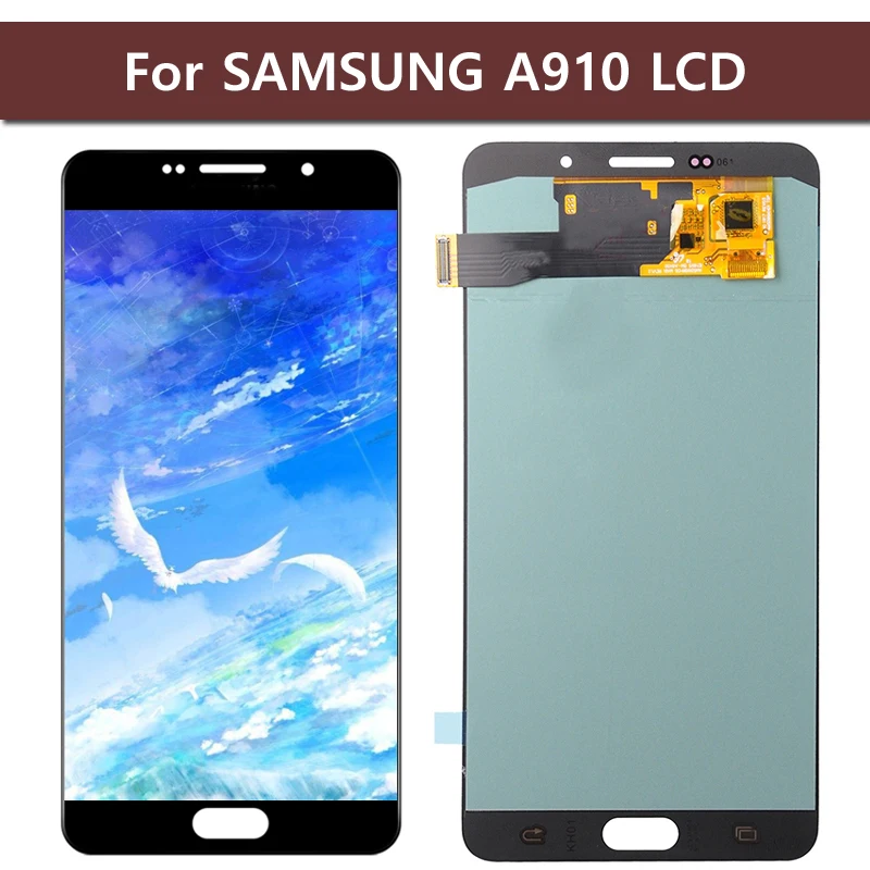 Tela lcd para samsung a9 pro 2016 a910f sm-a910f, 6 polegadas, tela ...