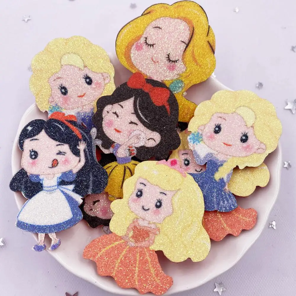 New-Glitter-Composite-Gold-Powder-Cloth-Rainbow-Girl-Princess-Patches ...