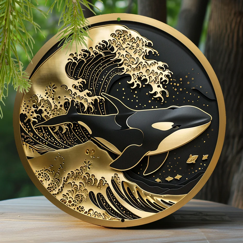 Aluminum-Sign-Round-Wreath-Decorative-Sign-Garden-Decor-Valentine-s-Day ...