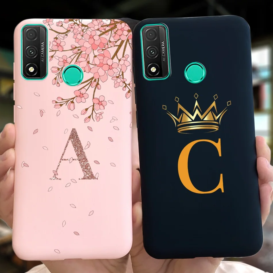 Luxury Letter Phone Case For Huawei P Smart 2020 Soft Silicone TPU Back ...