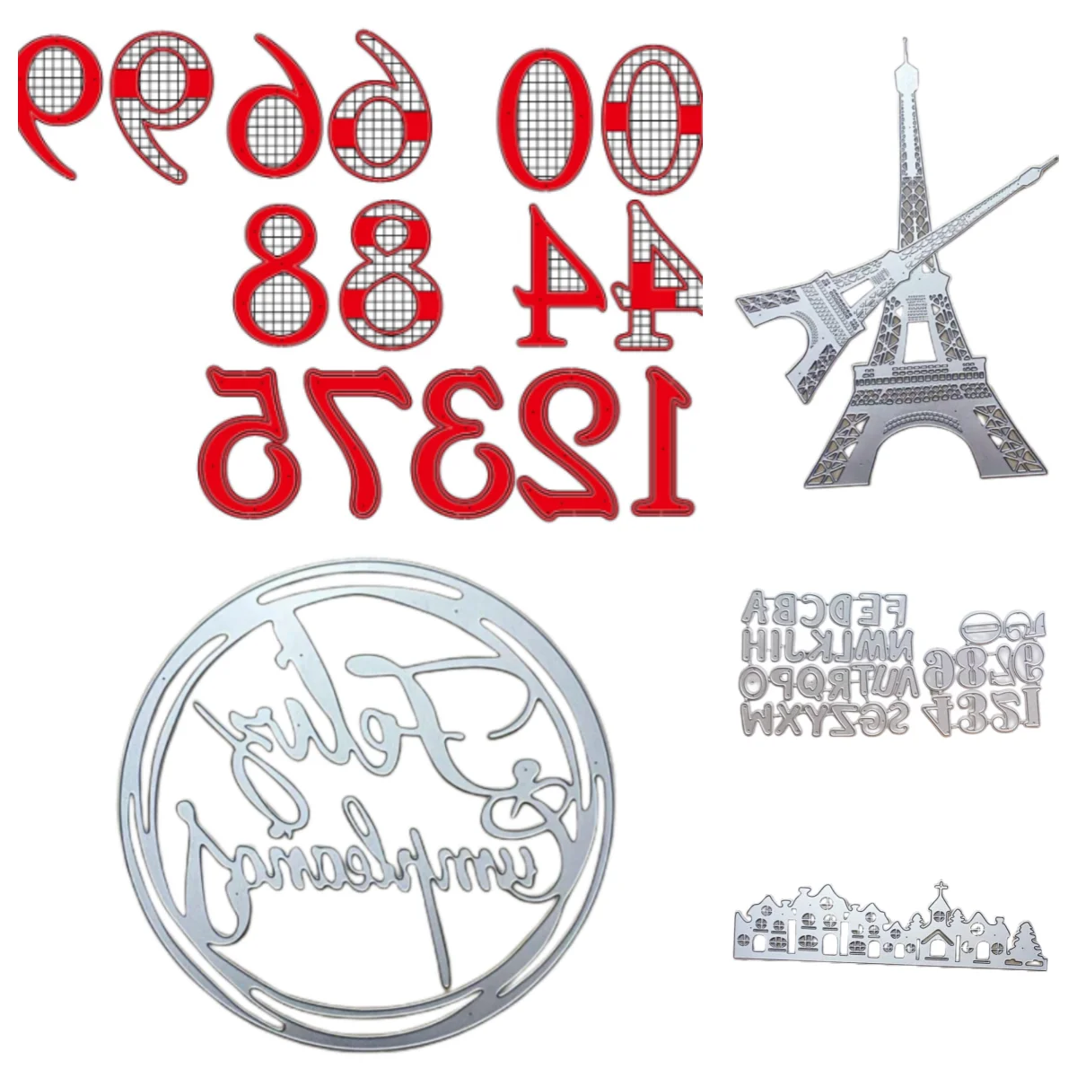 YINISE SCRAPBOOK Metal Cutting Dies For Scrapbooking Stencils BIG ...