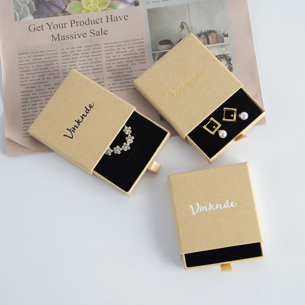 Custom-Logo-7X7X1-7cm-Slider-Drawer-Jewelry-Box-for-Necklace-Ring ...