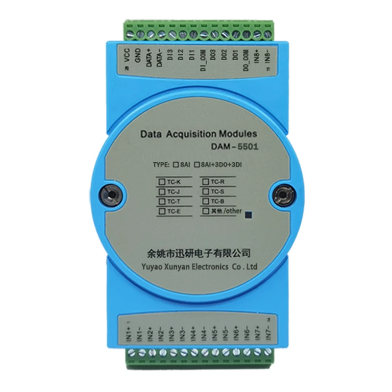 8-channel-K-thermocouple-temperature-acquisition-input-module-to ...