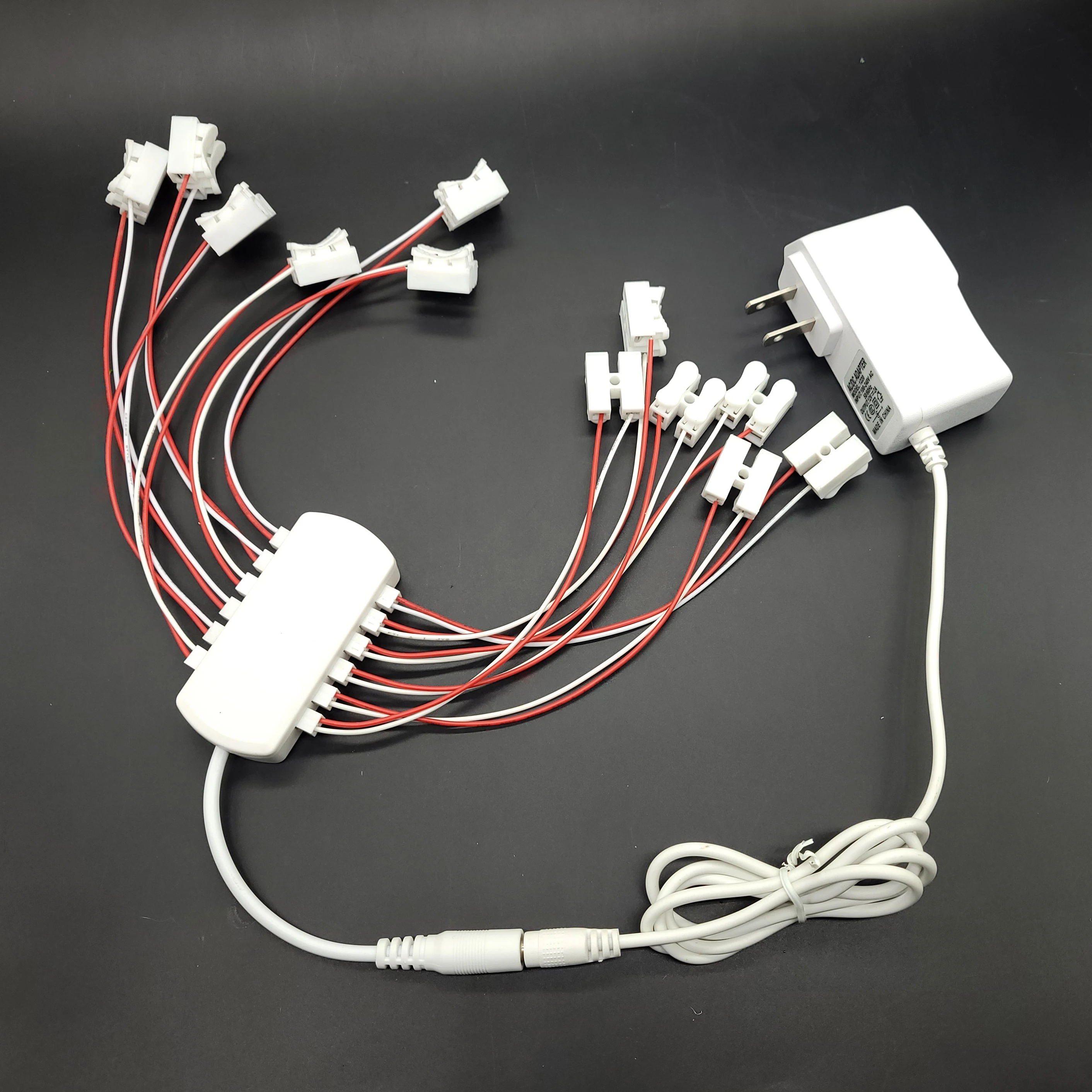 3V/12V AC/DC Adapter Power Supply with 12 ports Power Supply Output ...