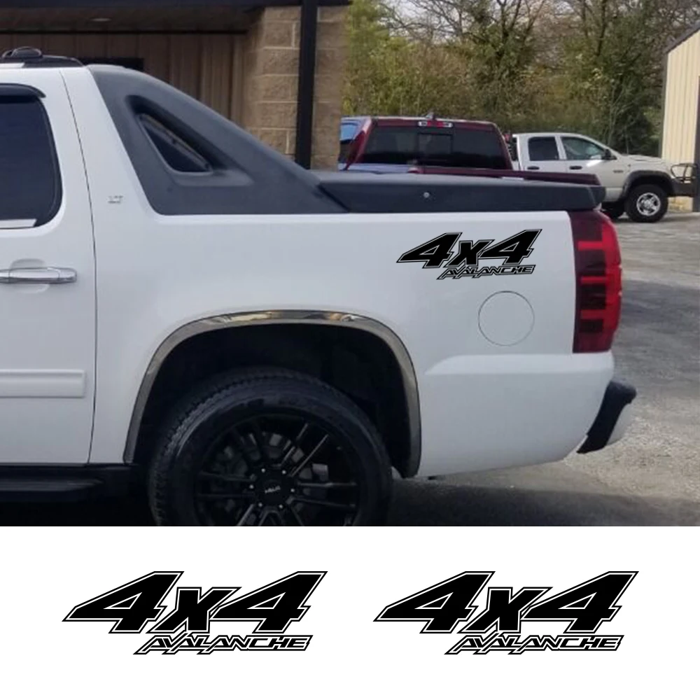 Pickup-Rear-Bed-Side-Sticker-For-Chevrolet-Avalanche-Truck-Graphic-4x4 ...