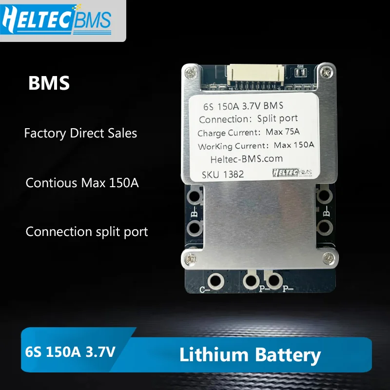 Heltec Wholesale 24v Bms 6s 150a Split Port Ternary Lithium Battery Protection Board For Power ...