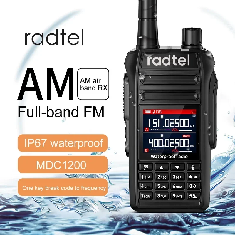 Radtel-RT-495-10w-IP67-tanche-6-Bandes-AmPuebHam-Radio-Bidirectionnelle-256CH-Aviation-Air-Band ...