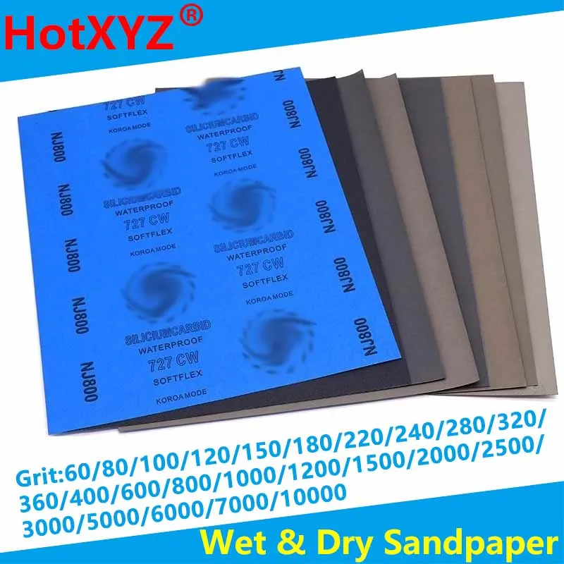 60-10000 Grit SandPapers Wet and Dry Polishing Sanding Wet/dry Abrasive ...