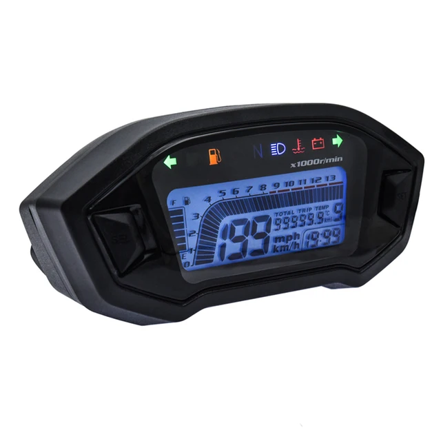 painel digital moto Nova motocicleta universal lcd digital 13000rpm ...