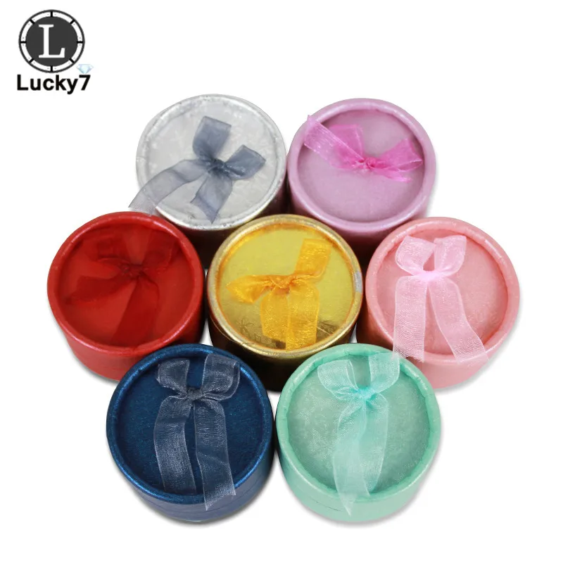 Wholesale-12pcs-lot-Multi-color-Bow-Small-Round-Ring-Box-Stud-Earrings ...