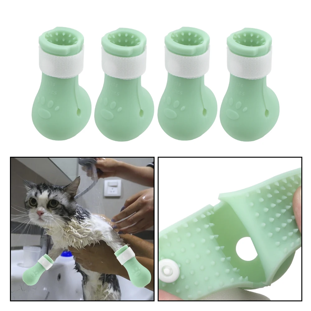 Bath-Supplies-Cat-Feet-Set-Shoes-Pet-Cut-Nails-Bath-Anti-Scratch-Bite ...