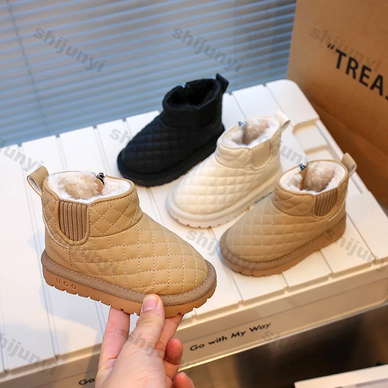 Boys-Snow-Boots-New-Plush-Warm-Children-Winter-Boots-Fashion-Casual ...