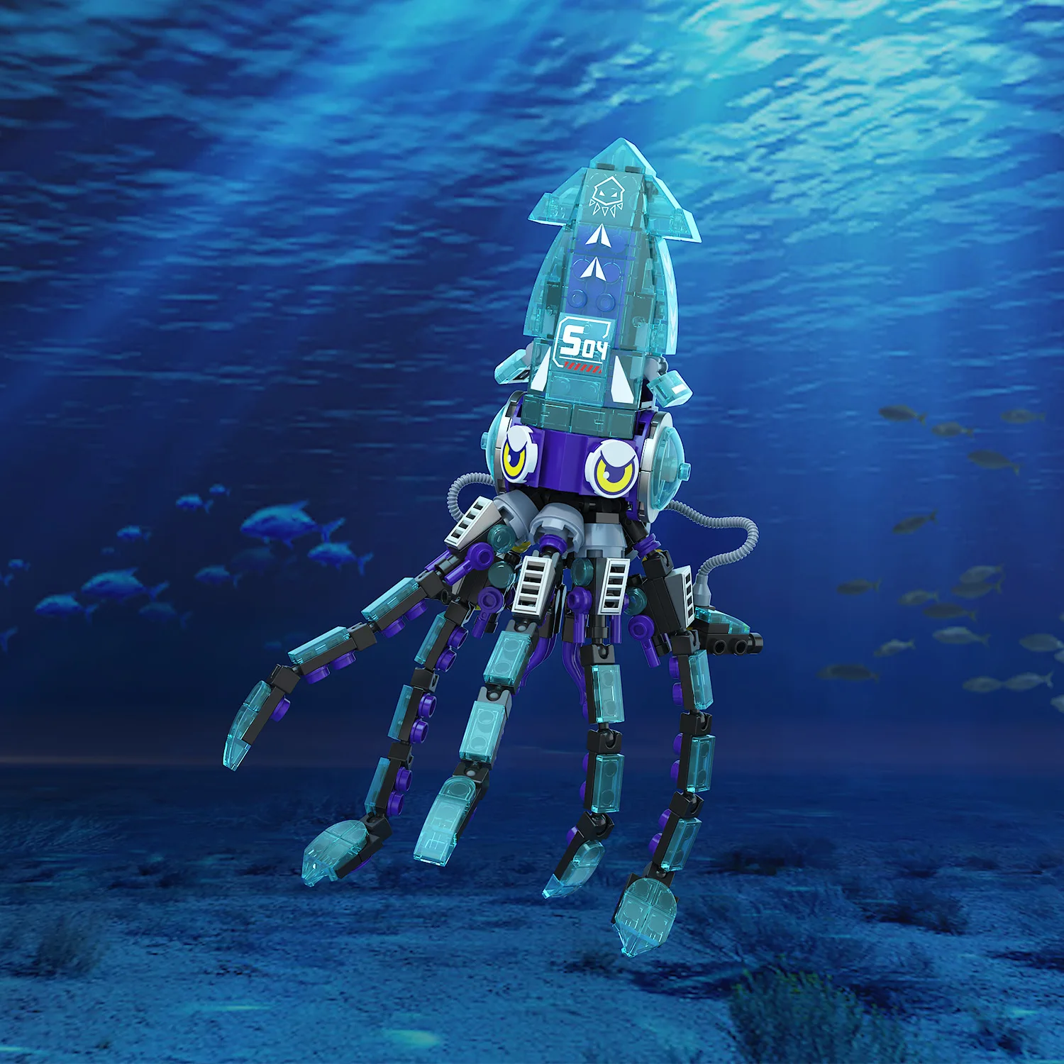 Squid-Shark-Ocean-Fish-Blocks-Mobula-Crab-Bricks-Compatible-Legosquids ...